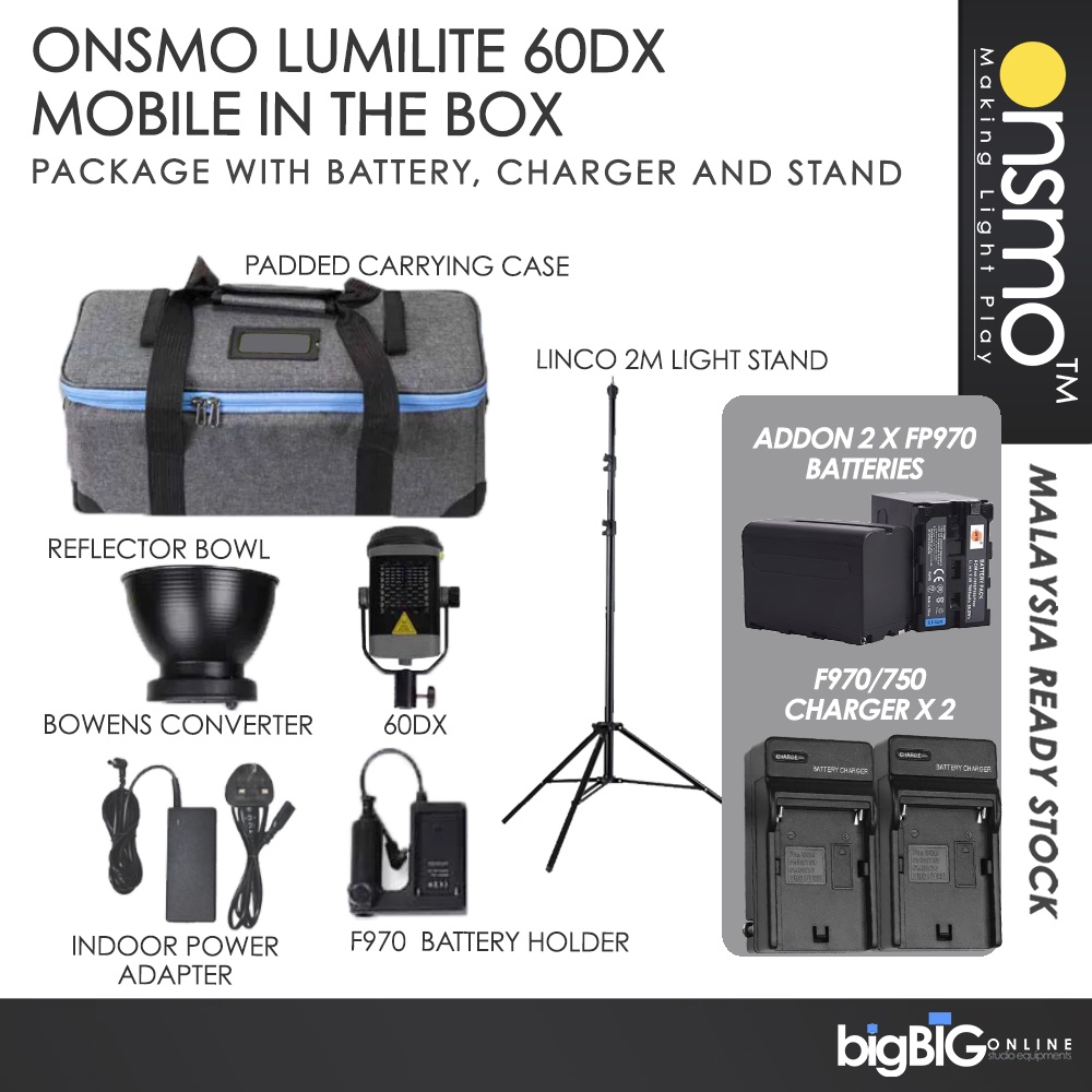 Godox ML60 & ML60 Bi Outdoor LED Light Kit With Softbox and Batteries ...