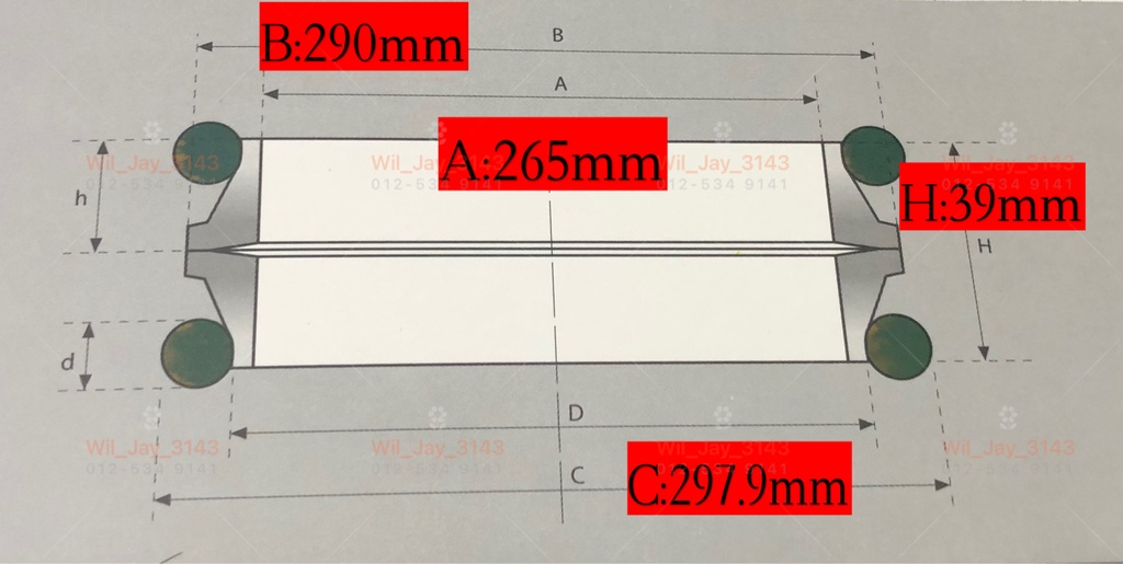 265mm SEAL GROUP FPR EXCAVAOR LS260FJ2,265FJ2,260BJ,EX100,EX120 5M1177 ...