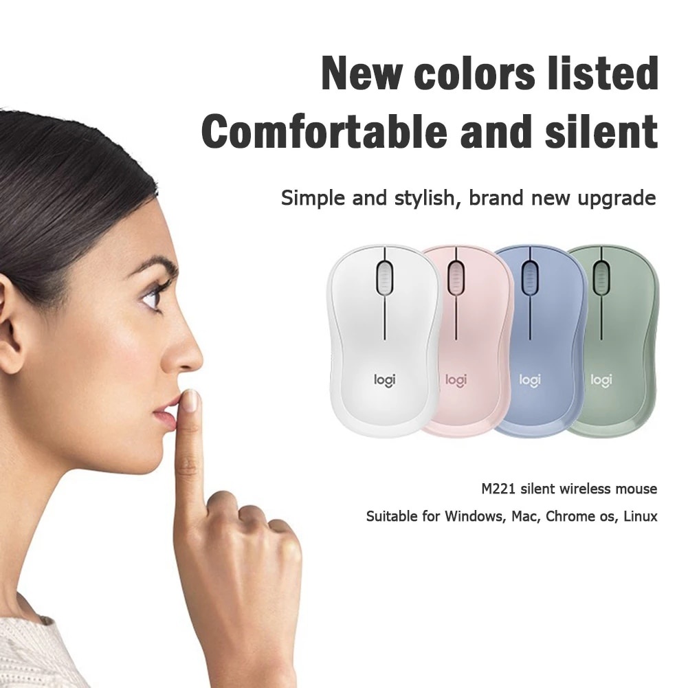 Logitech M221 Wireless Mouse Silent Mouse 1000DPI With 2.4GHz Optical ...