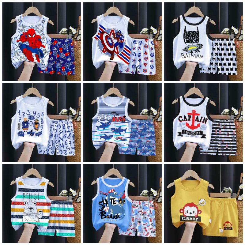 Children's Singlet Suit With Cute Character And Superhero Models ...
