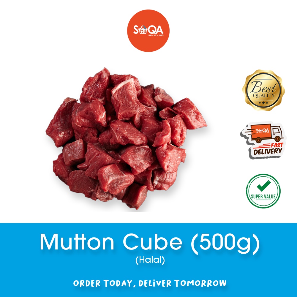 [Klang Valley only] Australia Mutton Cube / Isi Kambing 500g (Halal ...