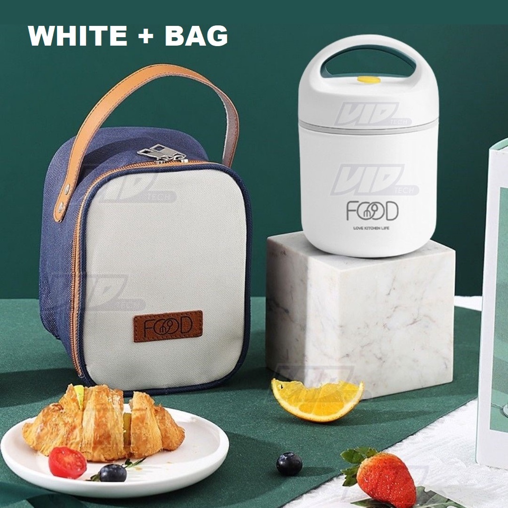 Porridge Soup Container 490ml VIDTECH Thermal Thermos 304 Stainless ...