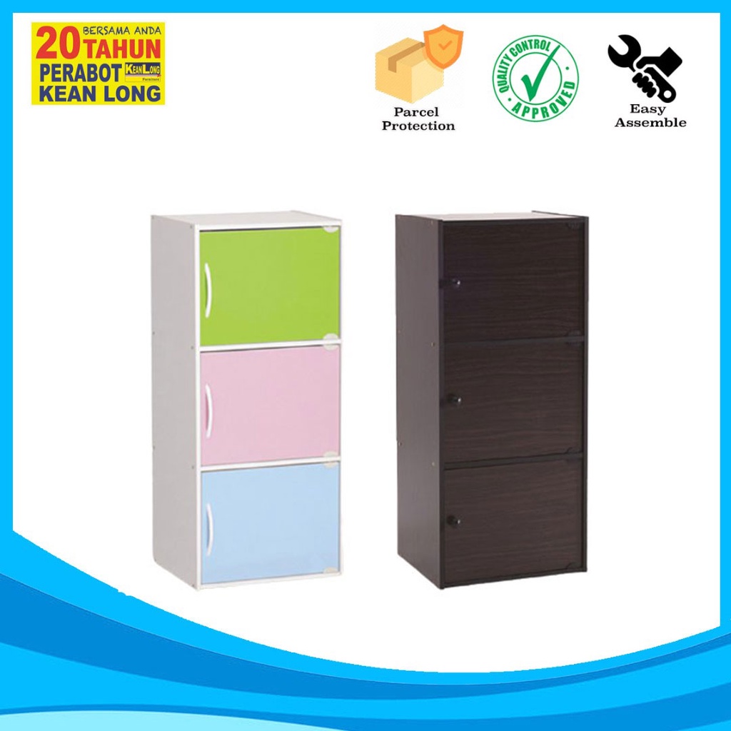 KLSB Almari 3 Pintu / Almari Serbaguna/ 4 Door Storage Box ...