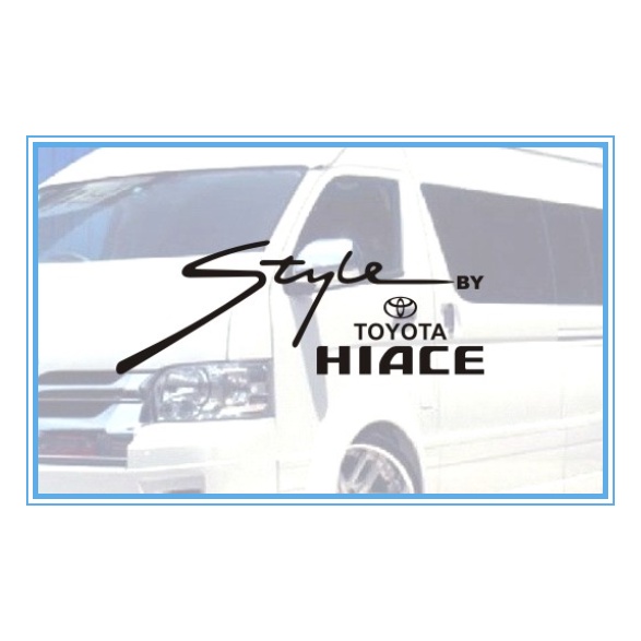 Toyota Hiace Style Car Sticker Wagon Van | Shopee Malaysia
