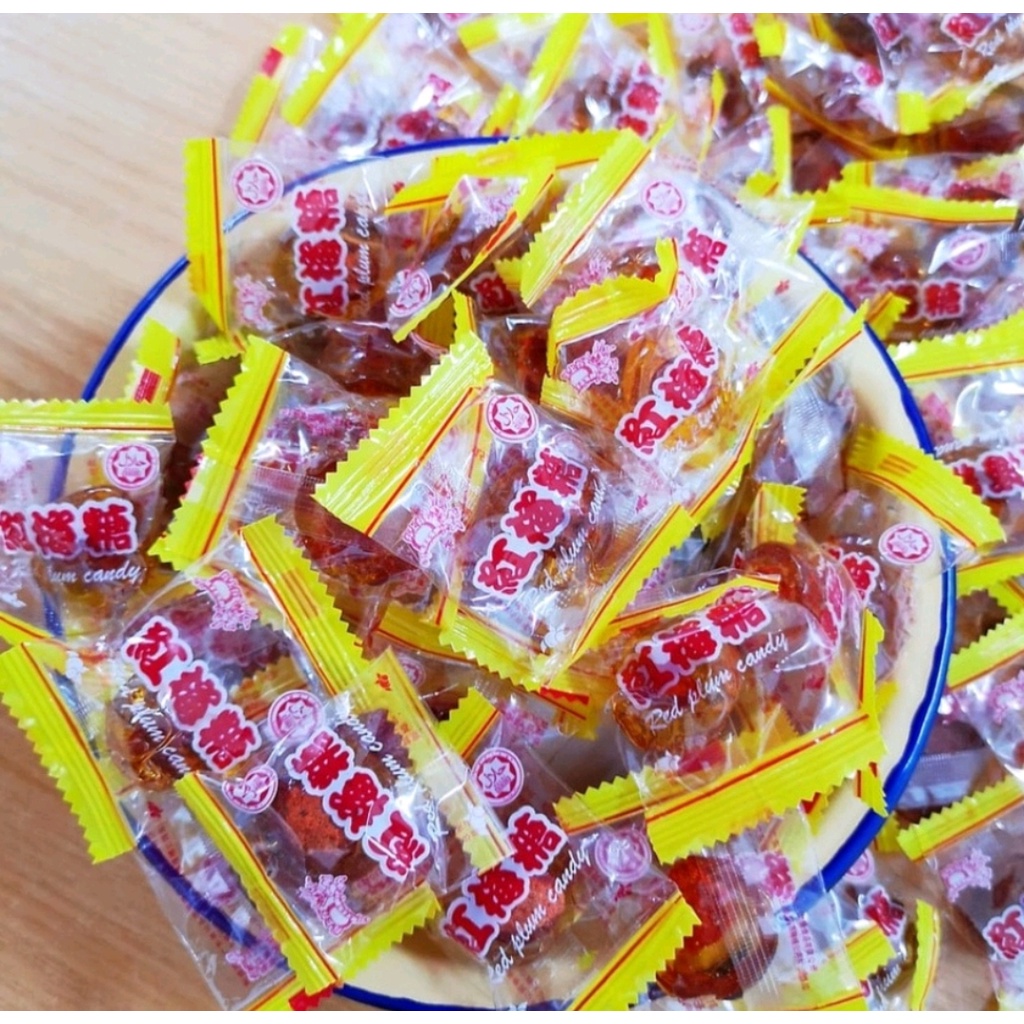 (10 Pcs) Red Plum Candy 黄心梅糖/红心梅糖 Gula Asam Boi | Shopee Malaysia