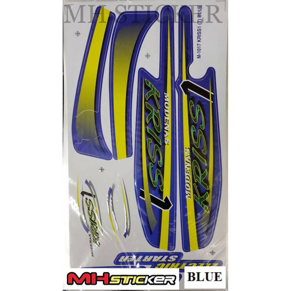 Kriss 1 (7) Motor Body Sticker Set | Shopee Malaysia
