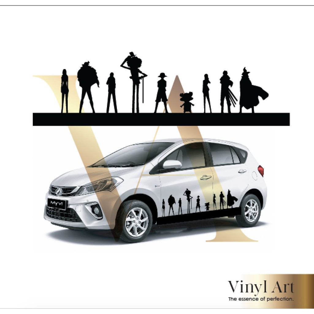 Vinyl_Art One piece Stickers, Side door stickers, Car stickers, Car ...