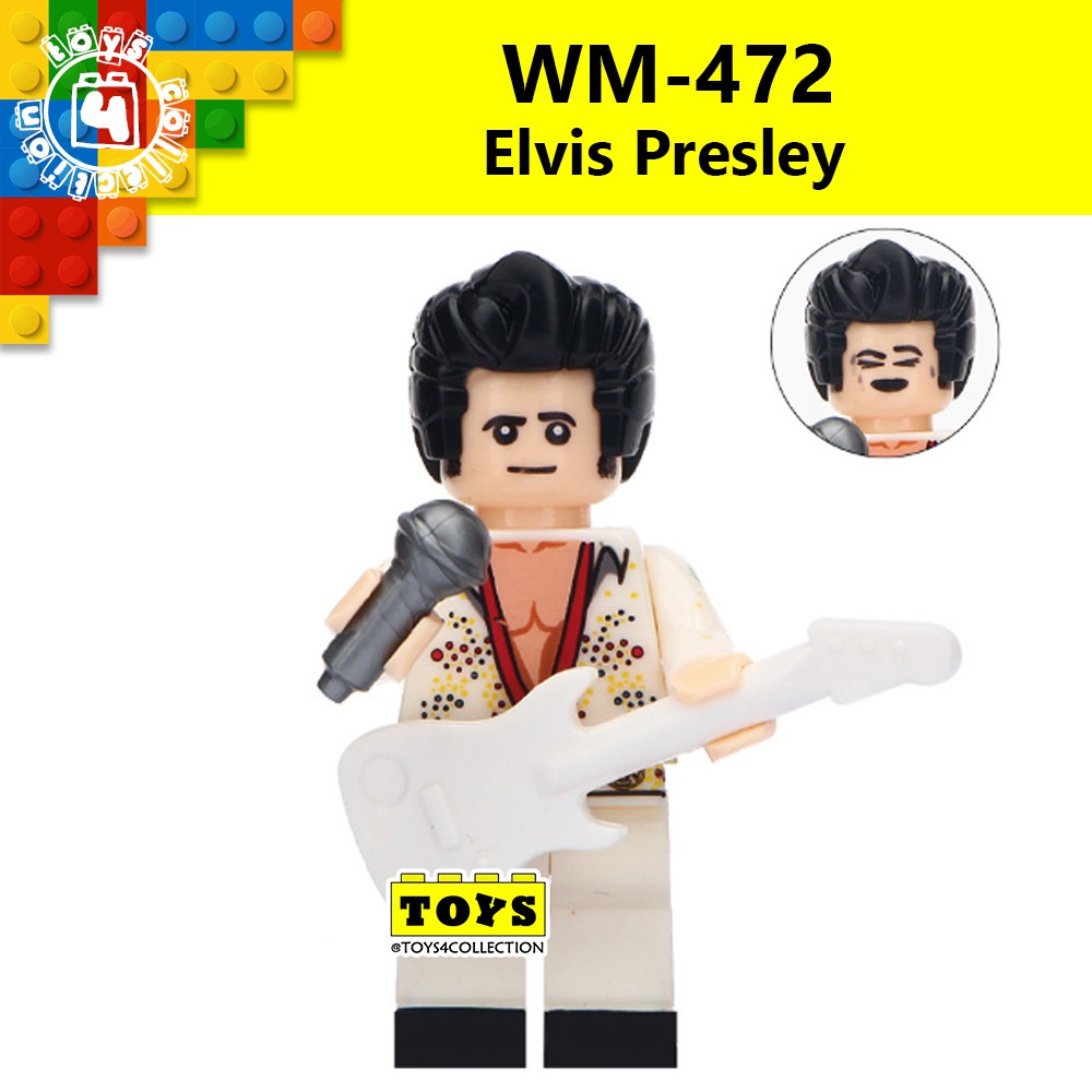 WM472 Elvis Presley Minifigures Block Compatible Building Blocks ...