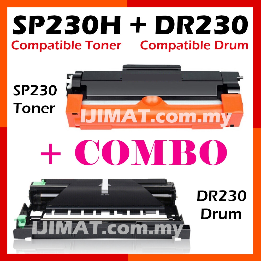 Compatible Drum Toner Ricoh SP 230L 230H SP230H SP230L 408294 TYPE SP 230 SP230 SP230DNw SP ...