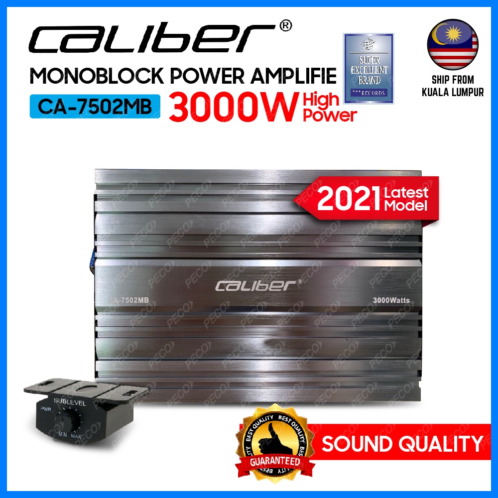 Caliber CA-7300.1D / CA-7502MB/ A.Boss M500.1 Car Amplifier 2-Channel ...
