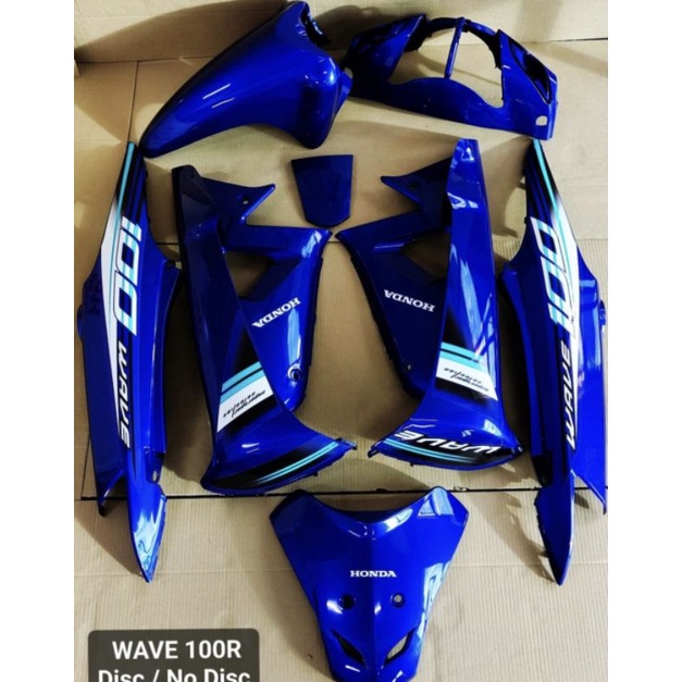 coverset dan sticker honda wave 100R / W100R / 100 R / WAVE 100 / EX5 ...