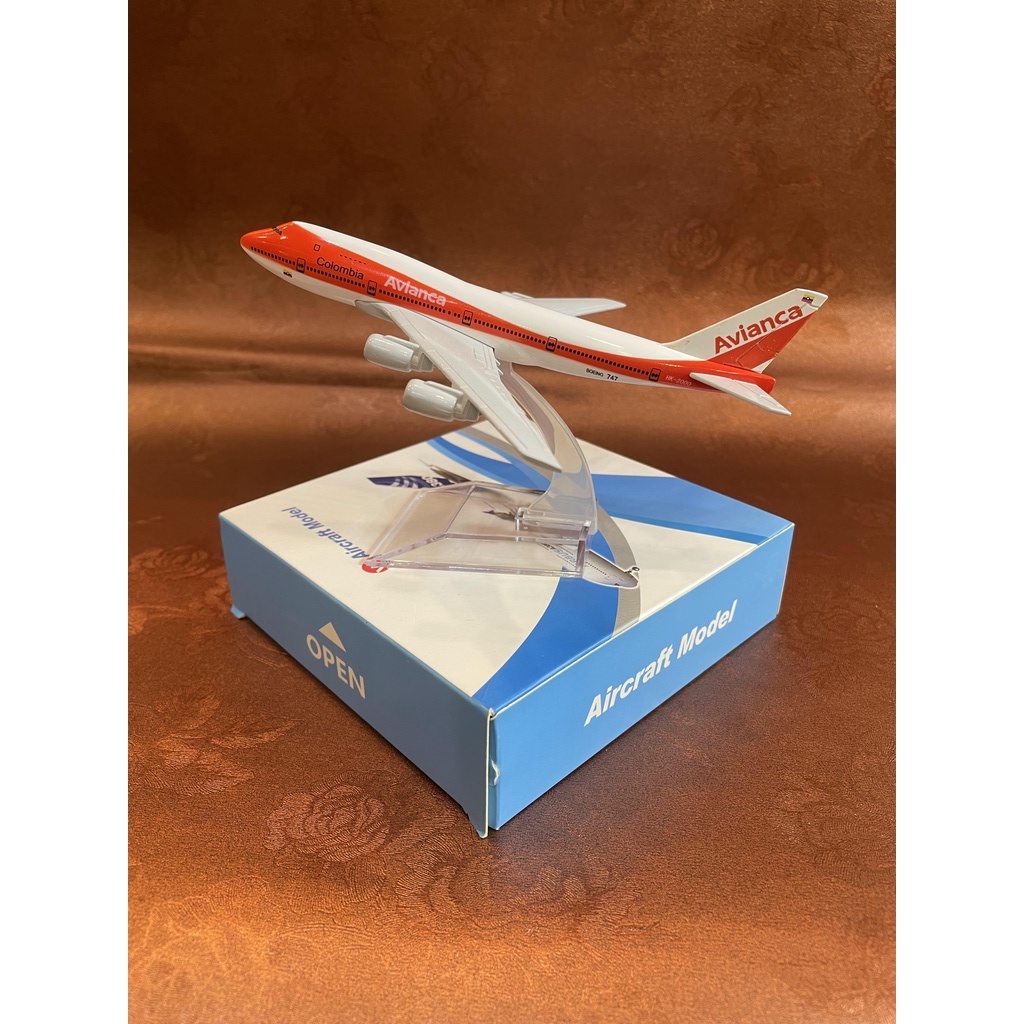 Air Colombia Avianca B747 Aircraft Model 16cm Die-cast Metal Airplane ...