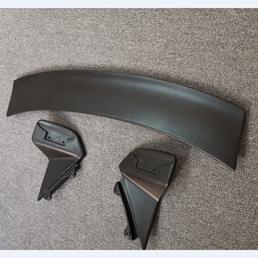 For Mini R56 Fiberglass Rear Spoiler JCW Style Fiber Glass Wing Lip ...