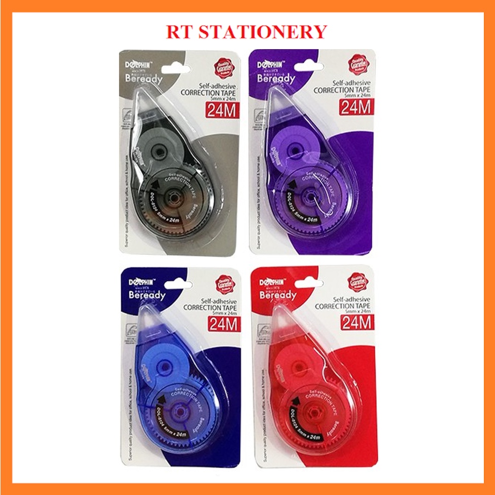 Dolphin Correction Tape DOL-8124 (5mm X24m) | Shopee Malaysia