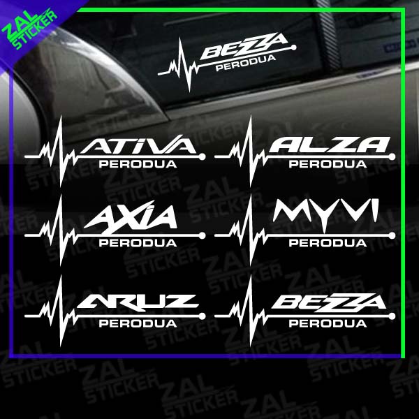 * STICKER KERETA (1 SET KIRI & KANAN) SIDE WINDOW BEZZA ALZA MYVI ATIVA ...