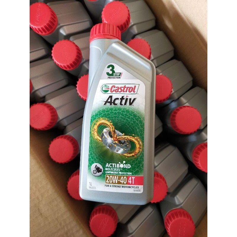 New Stock Castrol Activ 4T 20W-40 Activ 20w40 Continuous Protection for ...