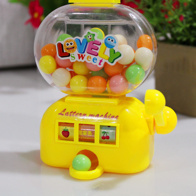 Children's candy machine toy fruit lottery machine mini beverage ...