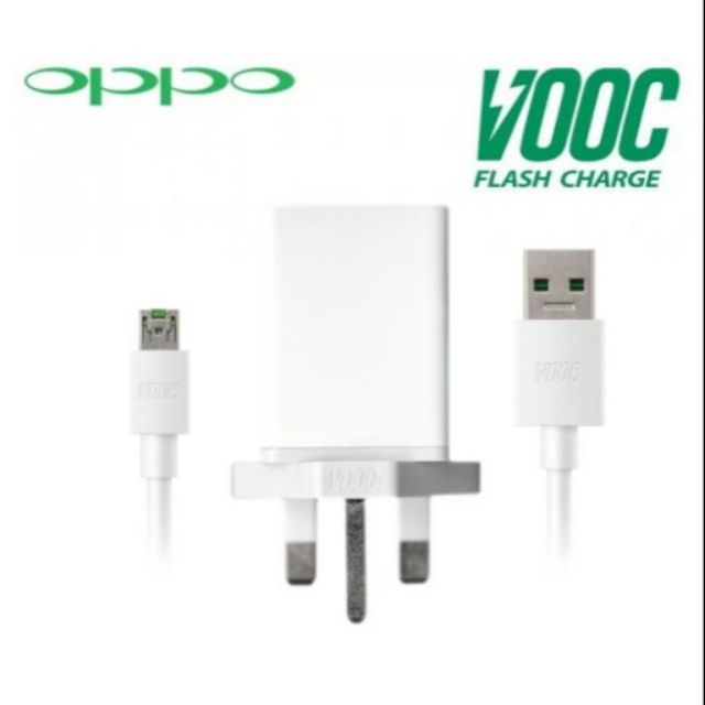 OPPO VOOC CHARGER FOR F11 PRO F9 WITH MICRO USB CABLE SUPPORT FAST ...