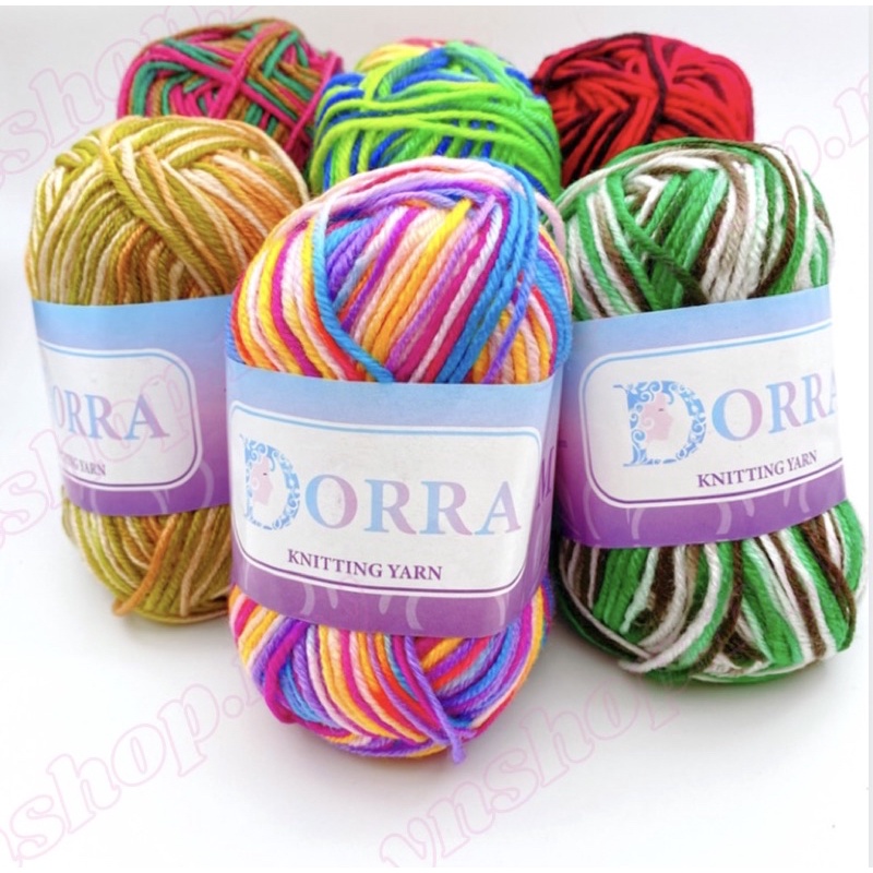 Benang Kait Mix 🌈 Colour Yarn / Dorra M Knitting 🧶 Yarn 40g | Shopee ...