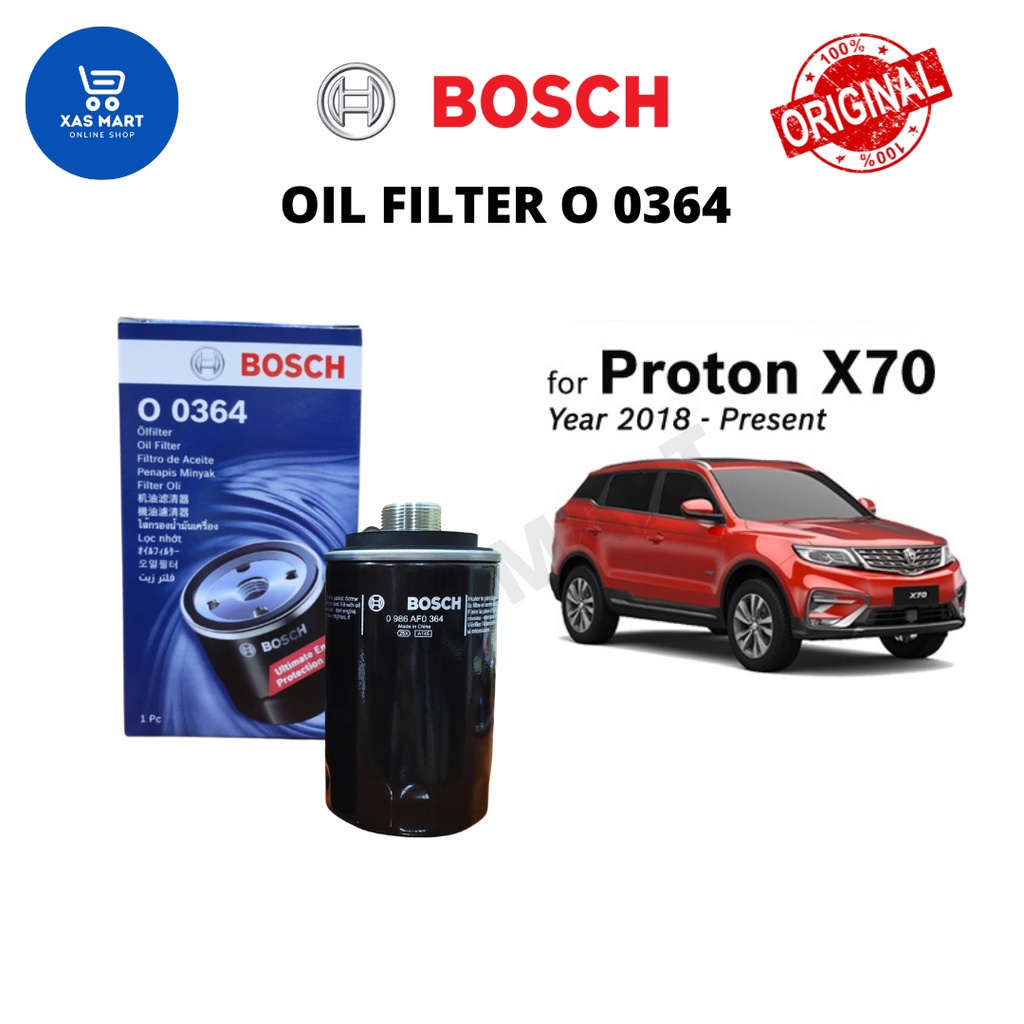 Genuine Bosch Oil Filter for Proton X70 1.8 Turbo | Shopee Malaysia