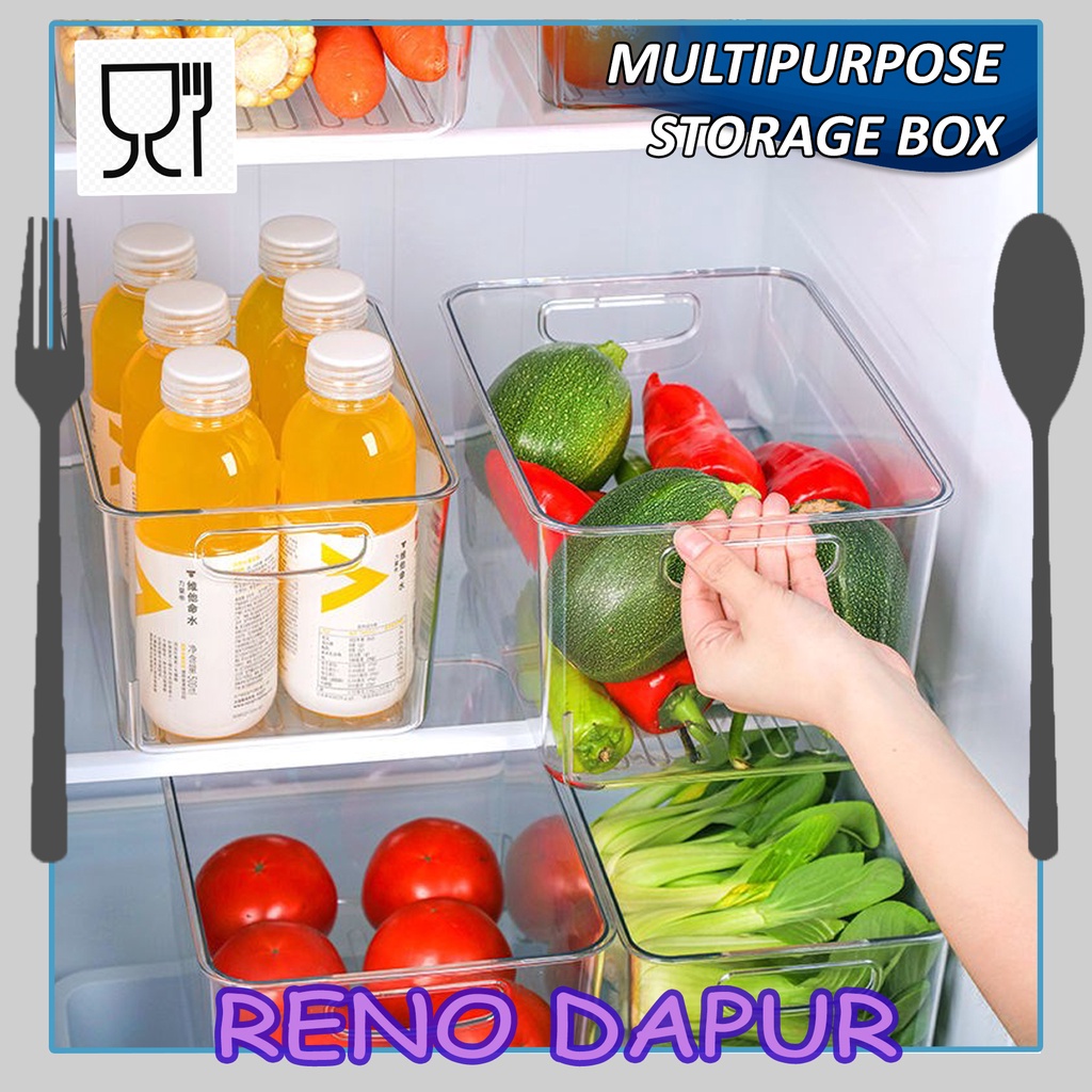 Refrigerator Storage Box Transparent Food Storage Box Fridge Organizer ...