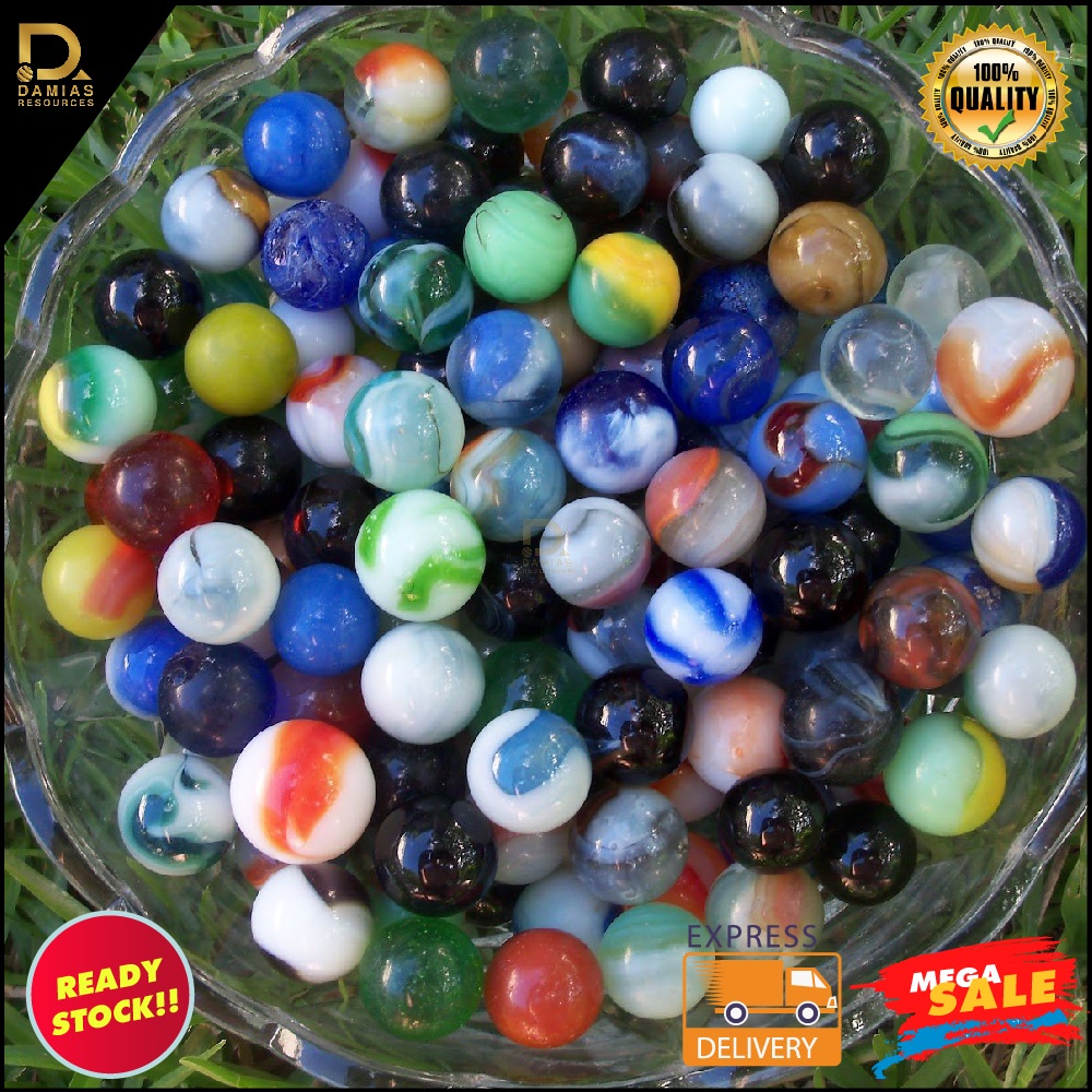 72 Pcs Guli Untuk Permainan Congkak Glass Marble for Games Auqarium ...