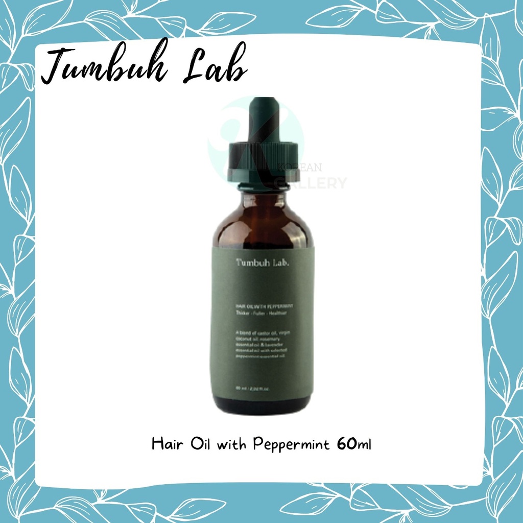 Growing Lab Hair Oil with Peppermint 60ml | Shopee Malaysia