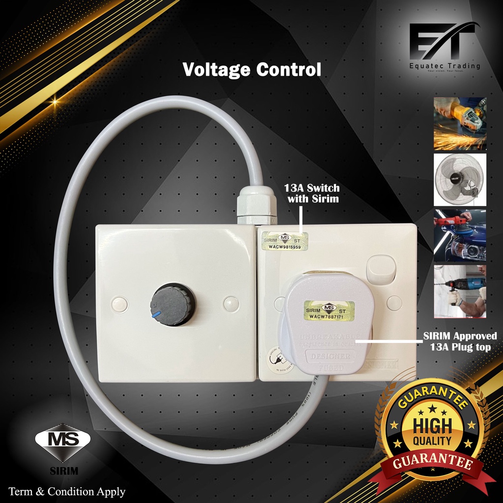 [100 Pure Copper] Voltage Control Grinder Speed Controller Kelajuan Motor Grinder 2000w Scr
