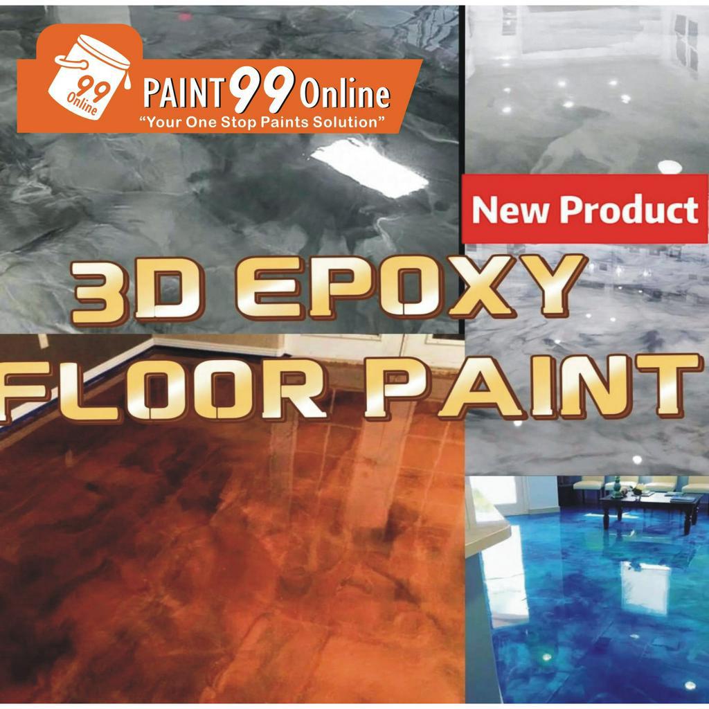 1L METALLIC EPOXY FLOOR PAINT ( Metallic Epoxy Paint ) PROTECTIVE ...