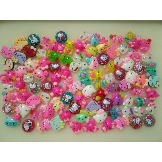 Resin mix Hello Kitty (100pcs) | Shopee Malaysia