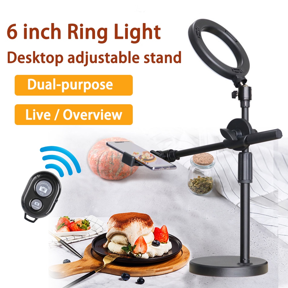 Professional Mount Bracket with LED Ring Flash Light Lamp Tabletop ...