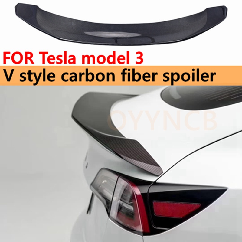 2017-2020 v style spoiler suitable for Tesla Model 3 high quality real ...