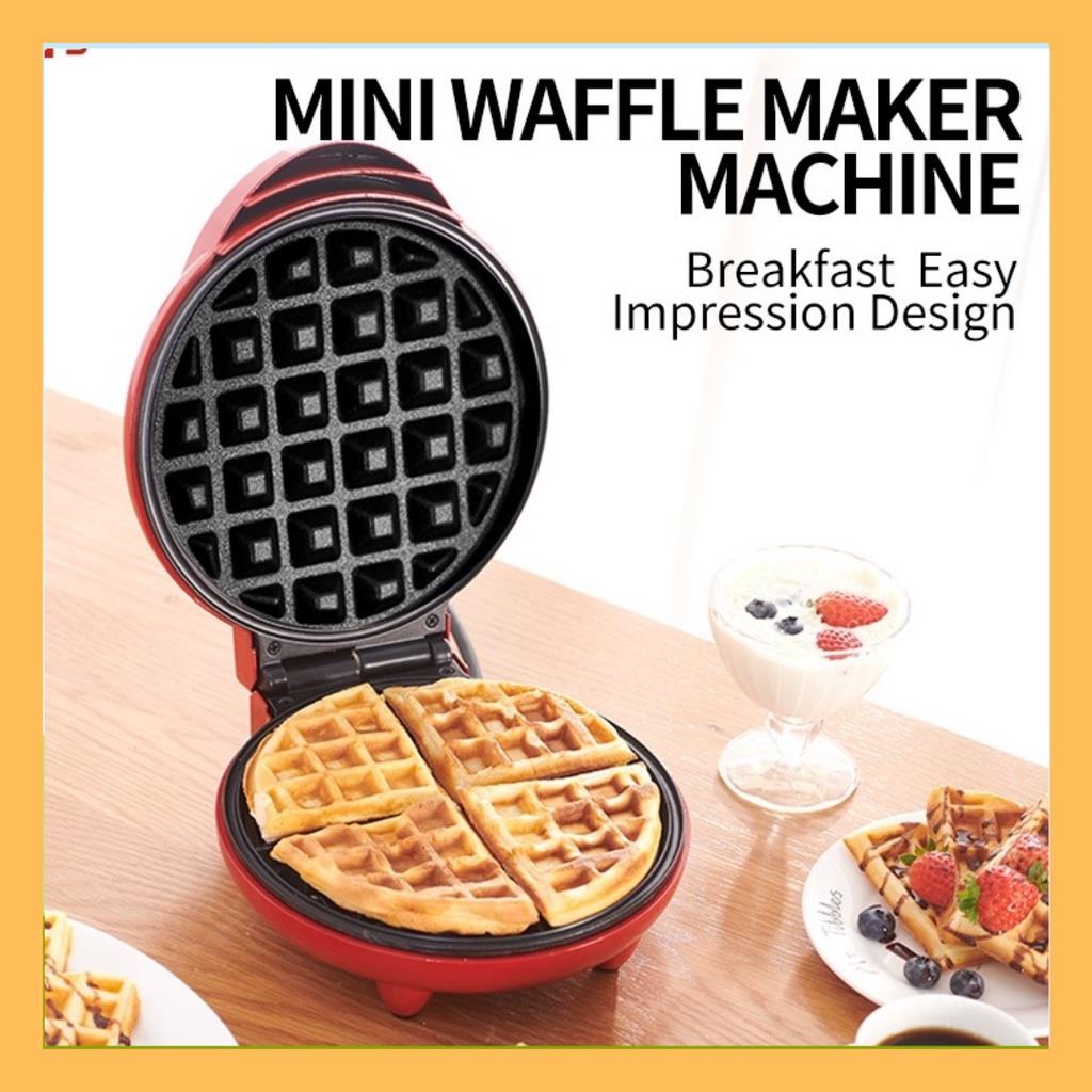 🗳Household Electric Mini Waffle Maker Egg Cake Pan Oven Breakfast ...