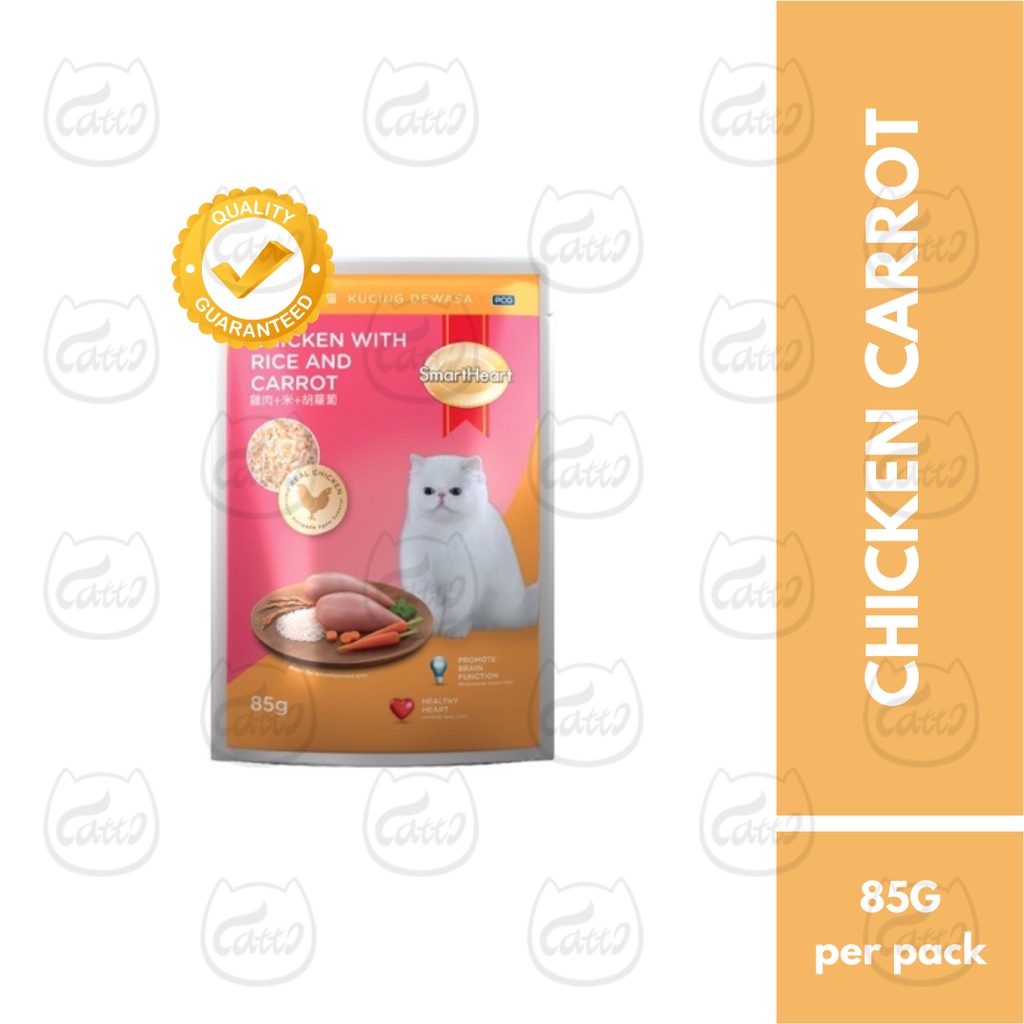 CATTO Smart Heart Pouch Cat Pouch Adult Kitten Makanan Kucing ...