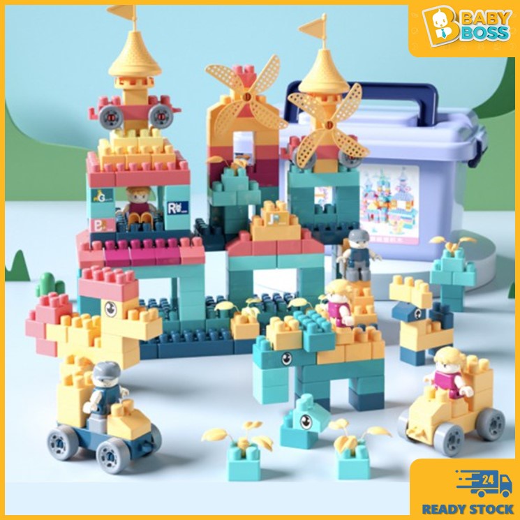BabyBoss Morandi Big Granule Building Blocks Early Education Mainan ...