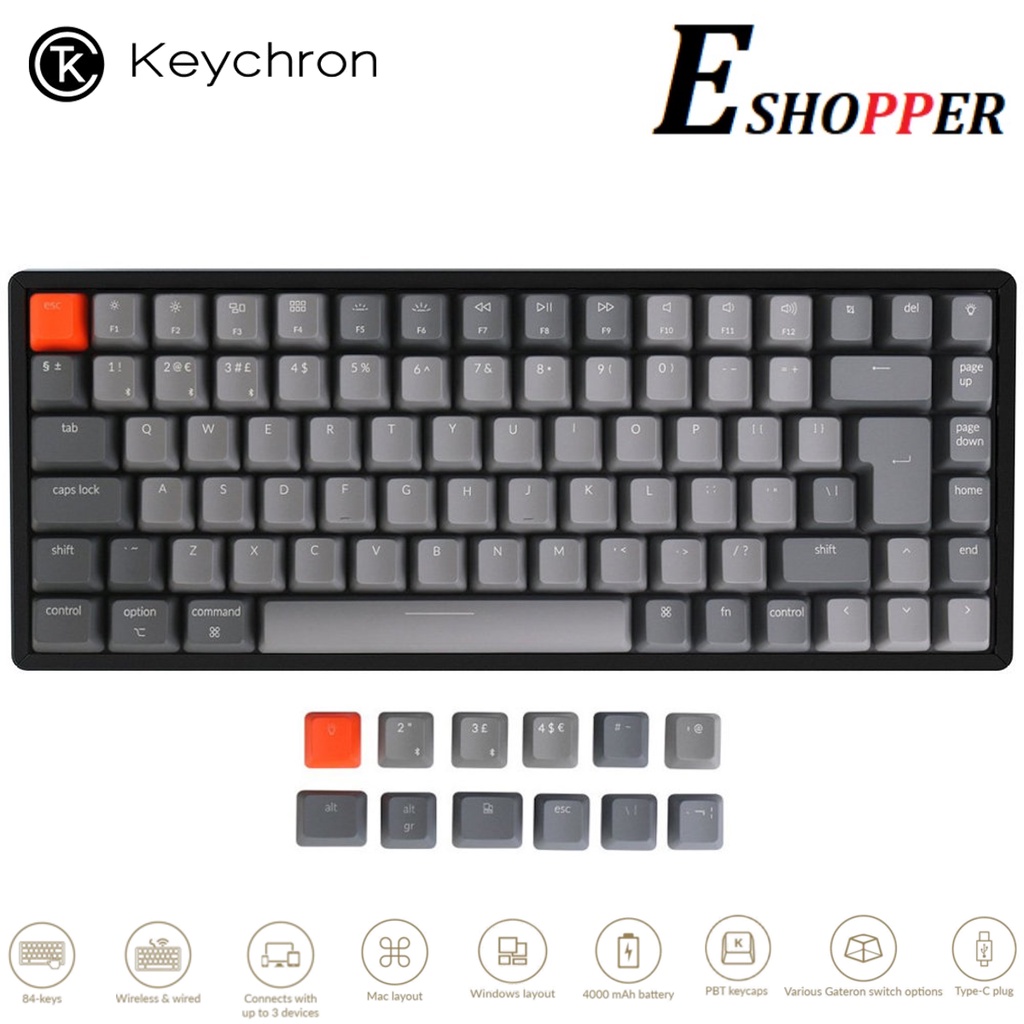 KEYCHRON K2 RGB WIRELESS MECHANICAL KEYBOARD (VERSION 2)(RGB BACKLIGHT ...