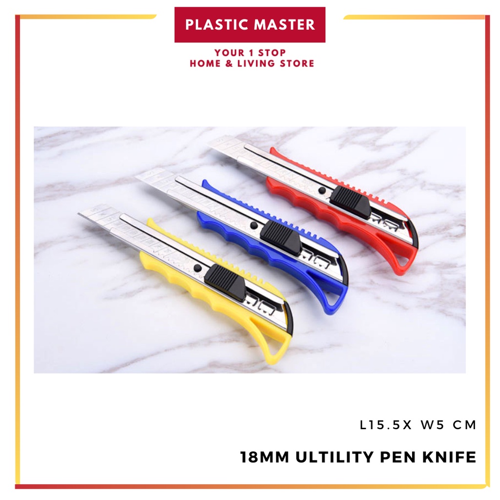 18MM Utility Pen Knife Paper-Cut Knife Craft Pen Engraving Cutting ...