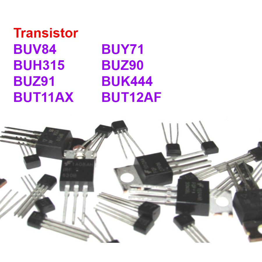 Power Transistor BUW84 BUY71 BUH315 BUZ90 BUZ91 BUK444 BUT11AX BUT12AF BUX84 | Shopee Malaysia