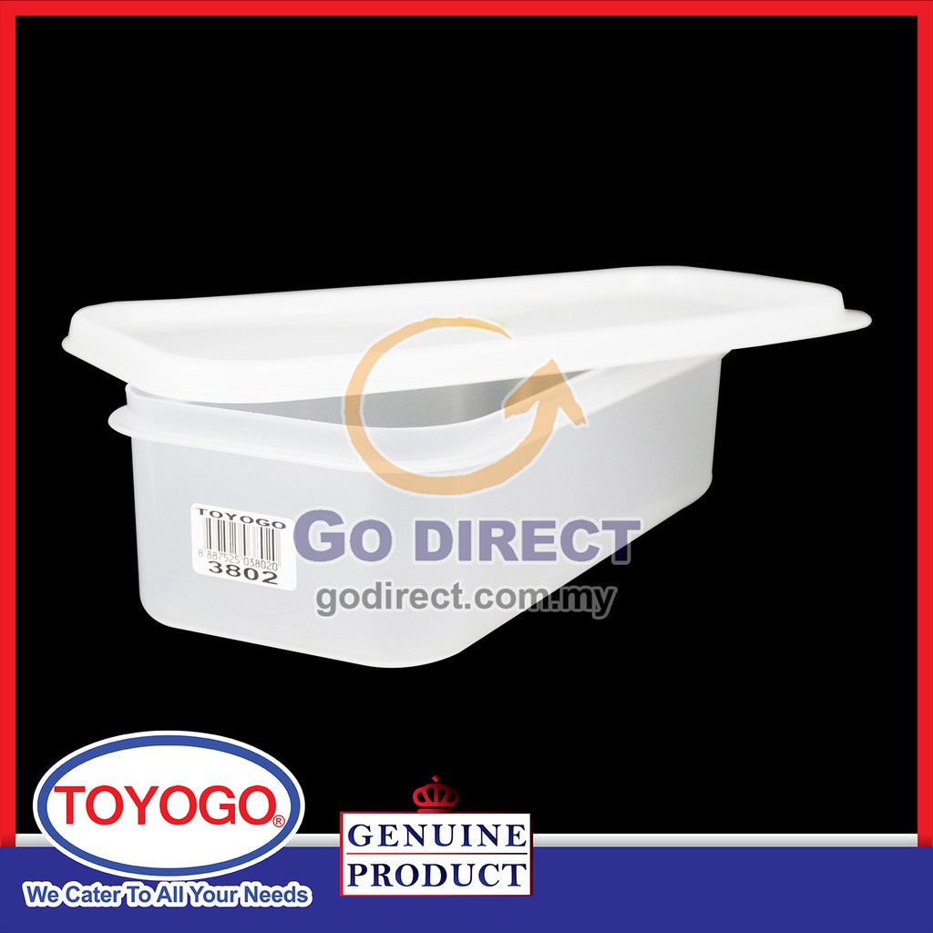 TOYOGO Microwave Freezer Food Container with Lid - Translucent 3802 [4 ...