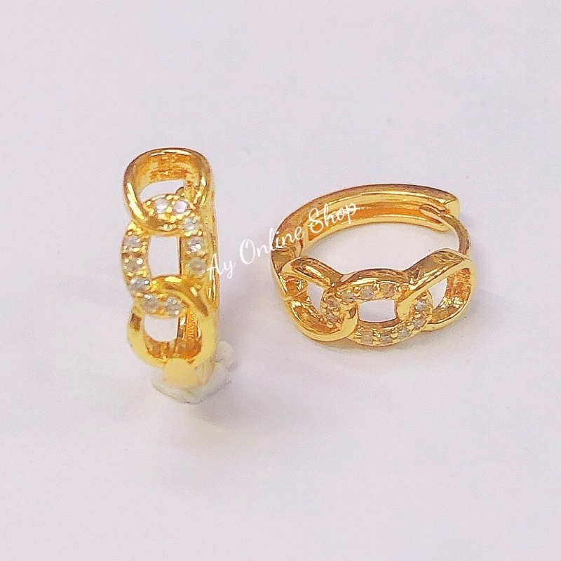 * READY STOCK * Subang Emas Korea Subang Bangkok Subang Earrings Gold ...