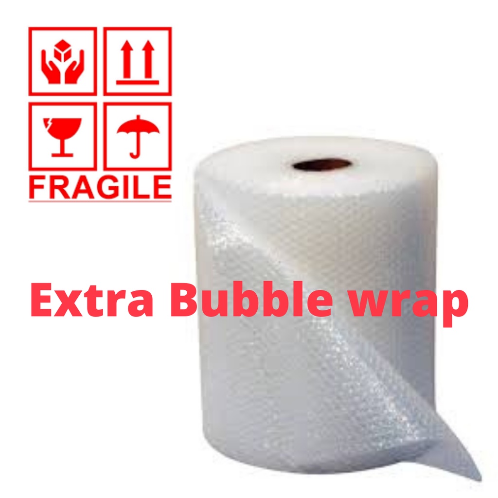 Extra Bubble Wrap Plus Fragile Wrapping Parcel Double Protection ( Add ...