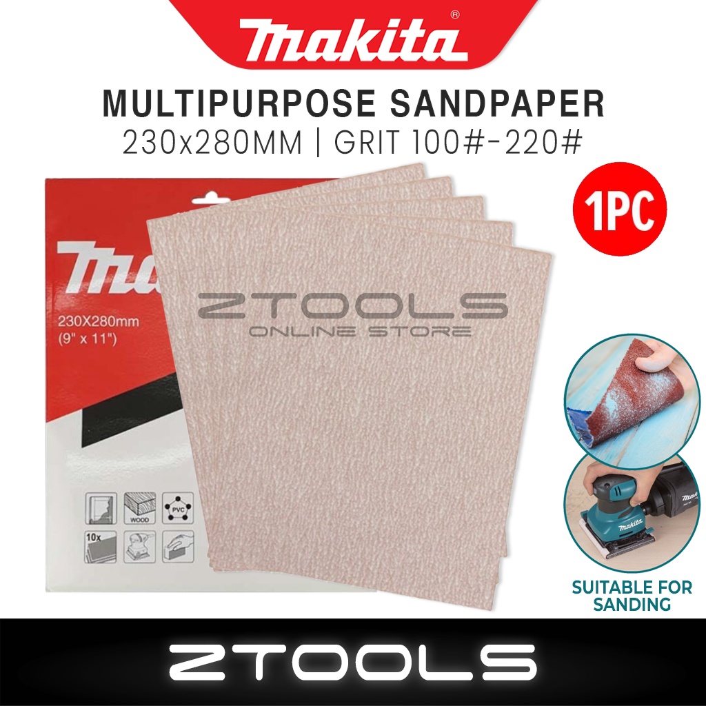 (1pc) Makita Sand Paper | Abrasive Sanding Sheet | 230x280mm ...