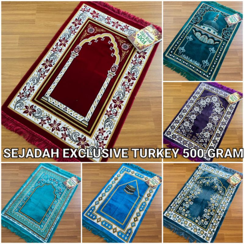 Sejadah Turkey Baru 500 gram Warna & Corak Exclusive & Menarik. Boleh ...