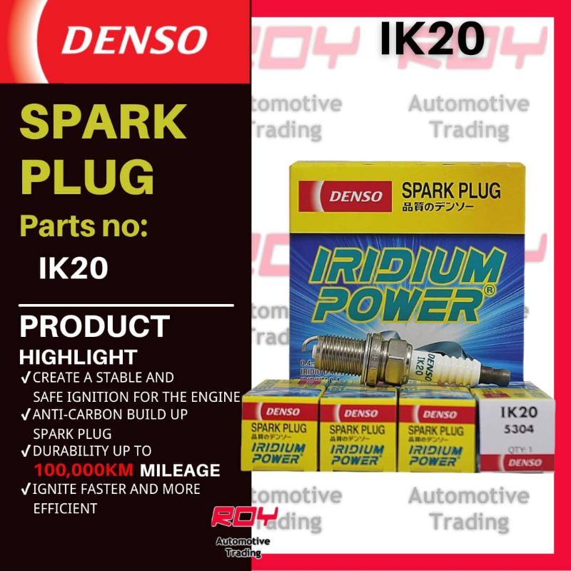IK20 Denso Iridium Spark Plug Proton Inspira X70 Toyota Vios NCP42 93 ...