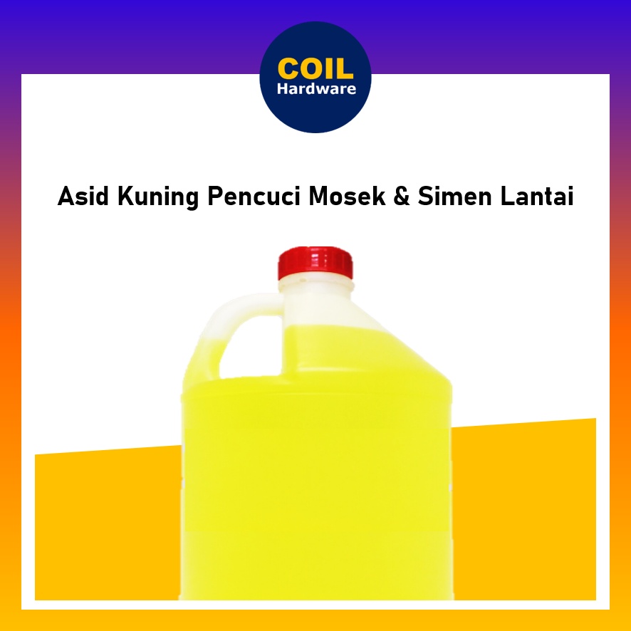(4 Liters/1Gallon ) Mosaic Cleaner / Acid Cement Marble / Tiles Floor ...