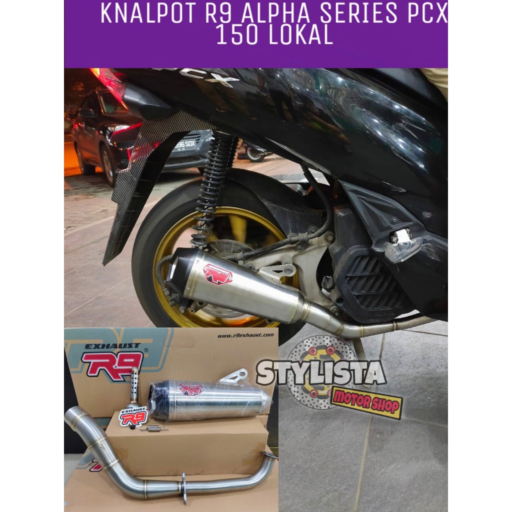LOKAL R9 ALPHA SERIES PCX 150 LOCAL EXHAUST 2018 2019 2020 ORIGINAL 100 ...