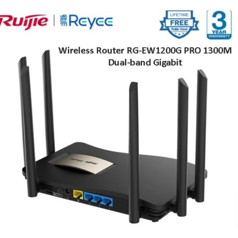 Ruijie REYEE RG-EW1200G PRO 1300M Dual-band Gigabit Wireless Router ...