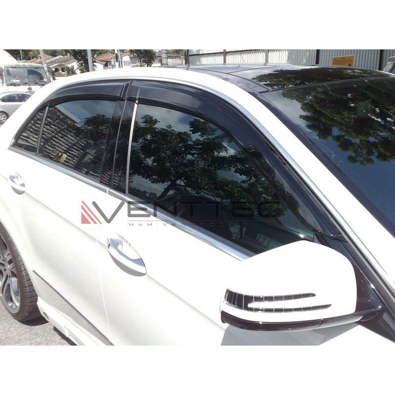 Mercedes benz W212 E class 2009 - 2015 venttec window sun Door Visor air press lip cover bodykit ...