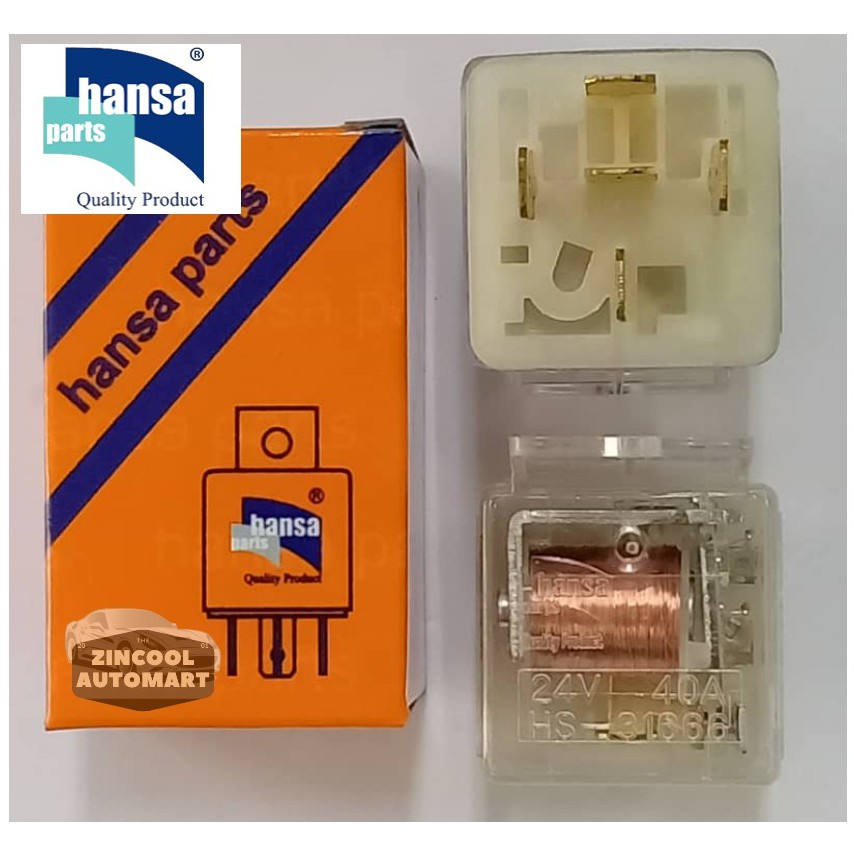Relay 5 Pin 12v / 24v / 12v 87a / 24v 87a 💯% Hansa Parts Product ...