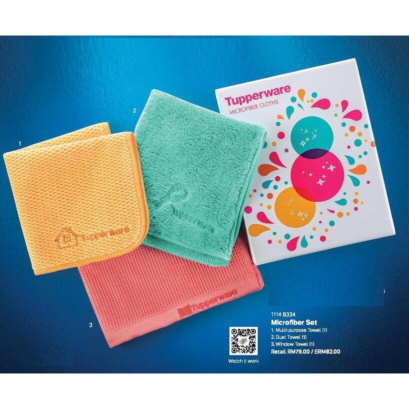 Tupperware Microfiber Towels Cloths : special fabric woven with tiny ...